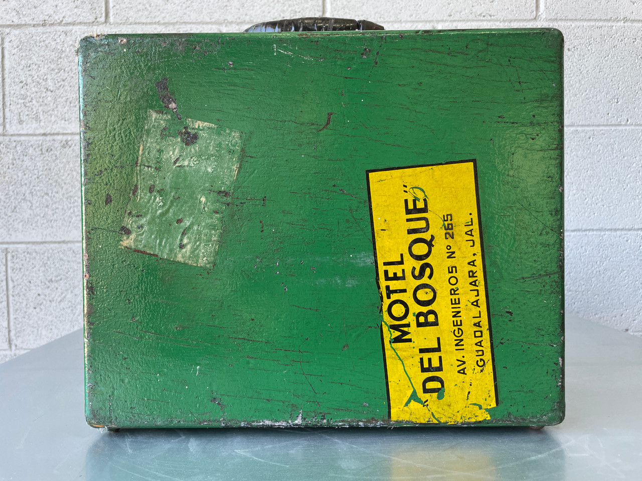 SOLD - Mid Century Franzen Briefcase in Green - Rehab Vintage Interiors