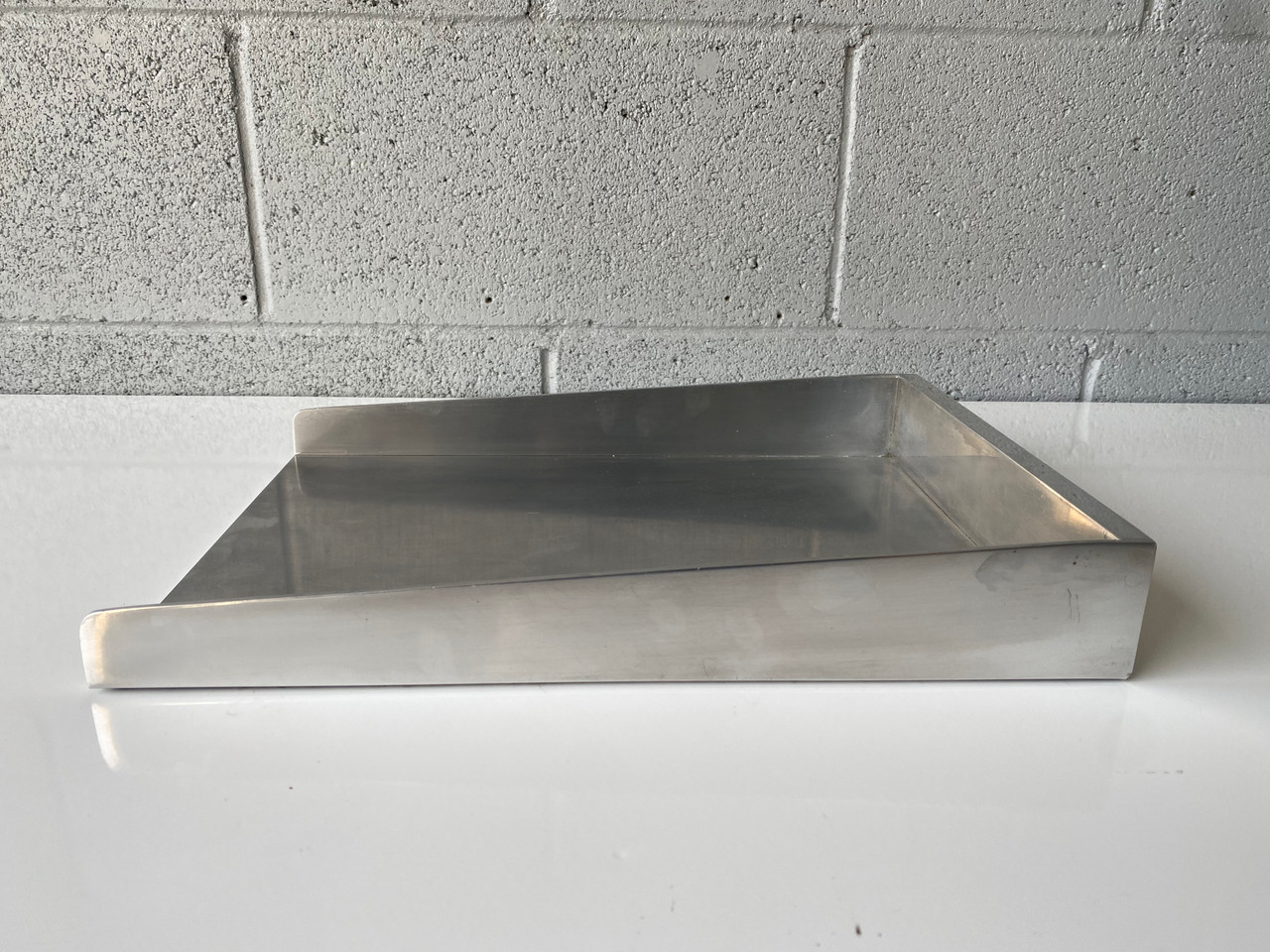 SOLD - Stainless Steel Paper Tray / File Organizer - Rehab Vintage ...