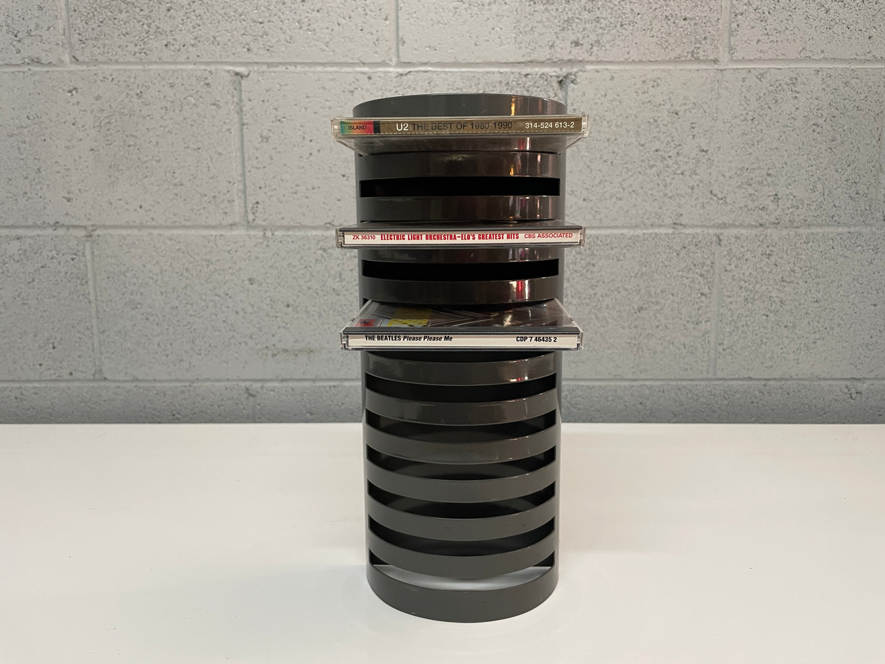 SOLD - Post Modern Hanging CD Holder - Rehab Vintage Interiors