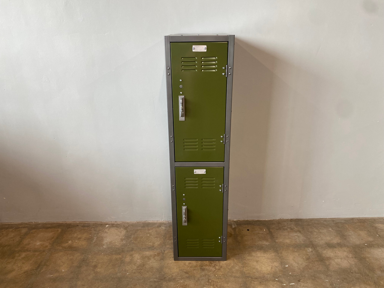 SOLD - Mid Century Worley Green Vertical Locker Unit - Rehab Vintage ...