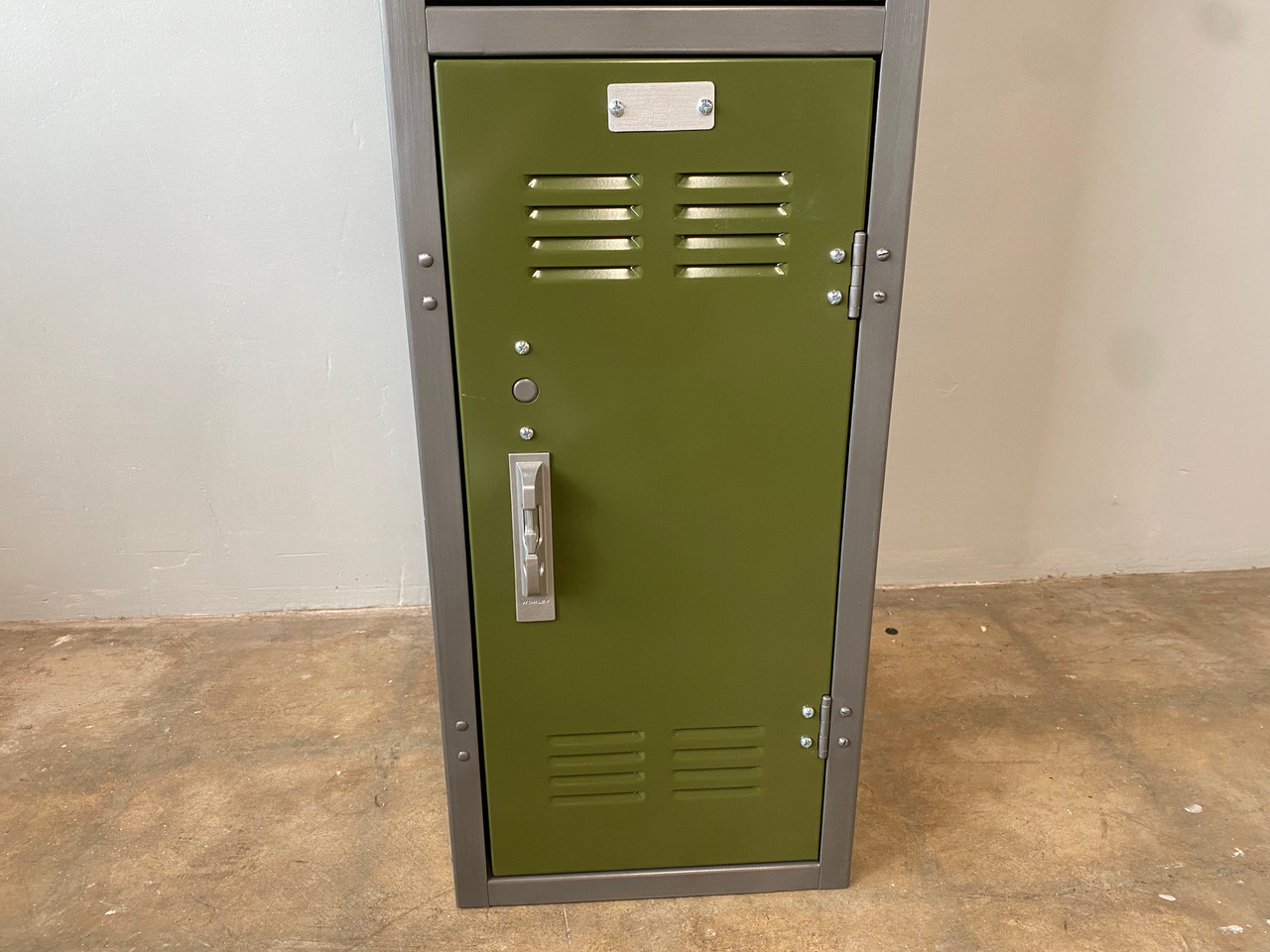 SOLD - Mid Century Worley Green Vertical Locker Unit - Rehab Vintage ...