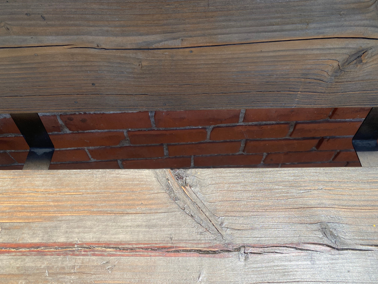 Custom Made Rustic Steel Barrel and Wood Bench - Rehab Vintage Interiors