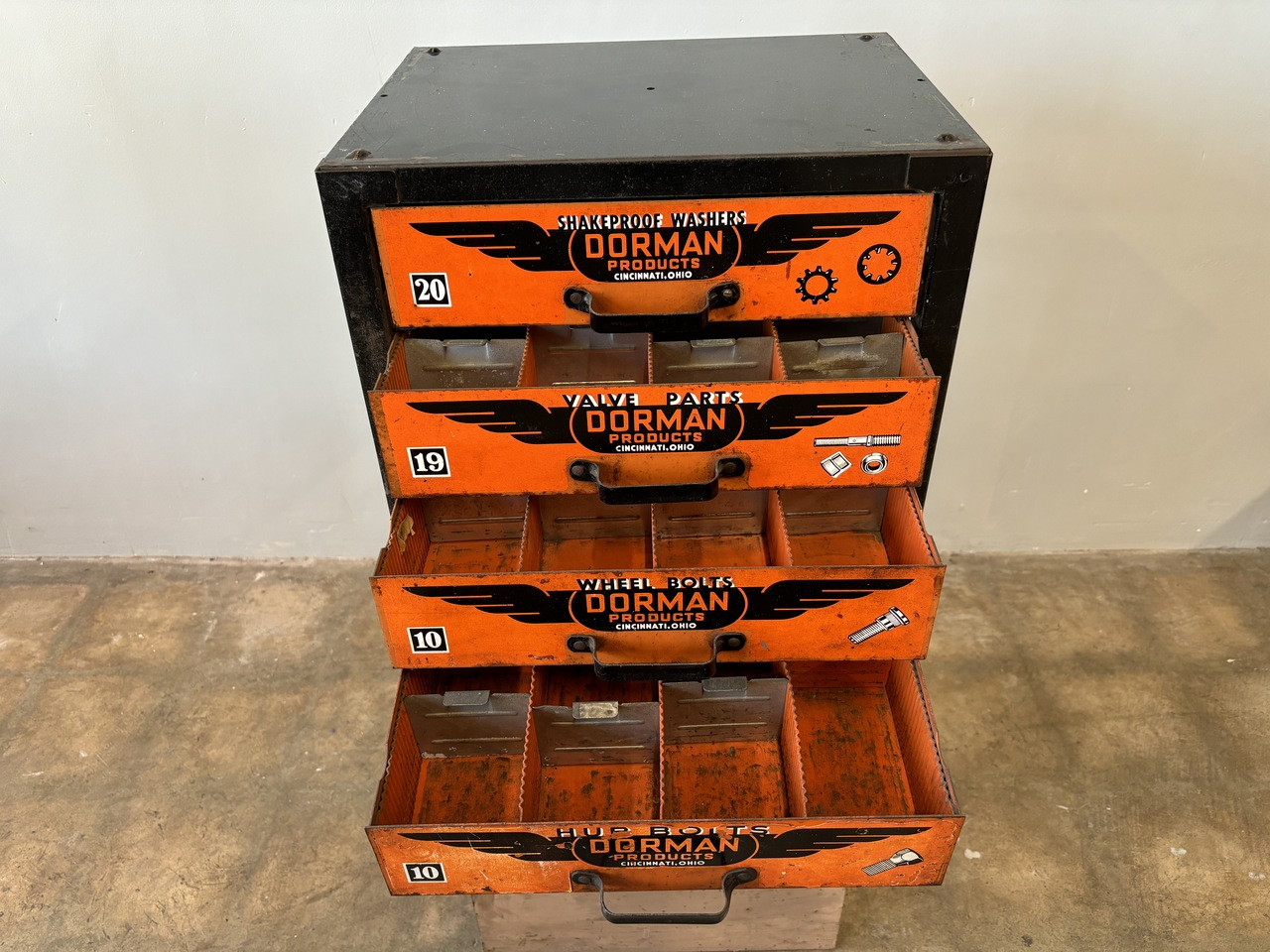 SOLD - Vintage Dorman Mechanics Drawer Unit, Pair - Rehab Vintage Interiors