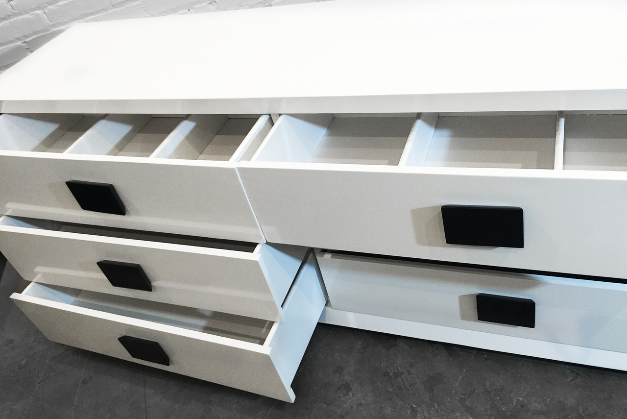 SOLD - Super Mid-Century White Lacquer Dresser - Rehab Vintage Interiors