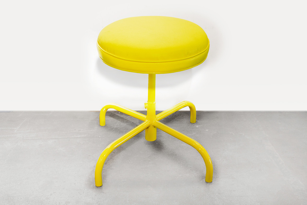 SOLD - Vintage Counter Stool in Electric Yellow, circa 1960s - Rehab ...