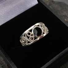 Whitby Jet Rings | Handcrafted Jewellery | Aurora Jet