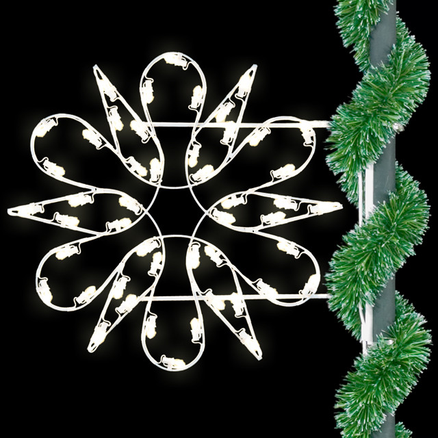 3' Fantasy Spiral Snowflake - Nida Lighting