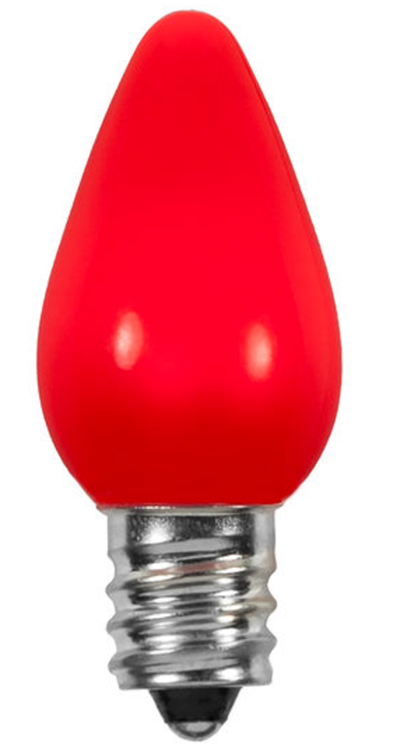 Red LED C7 Smooth Bulbs - Nida Lighting