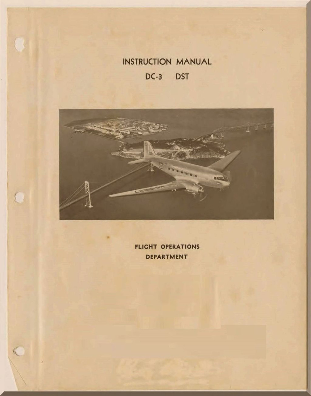 Douglas DC-3 DST Aircraft Instruction Manual - 1940