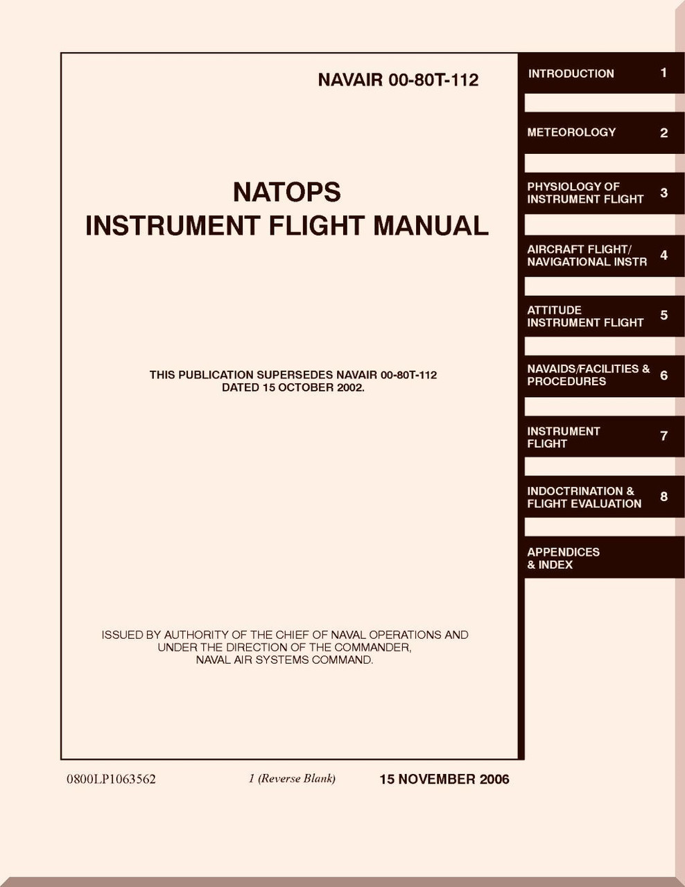 Natops Instrument Flight Manual - NAVAIR 00-80T-112