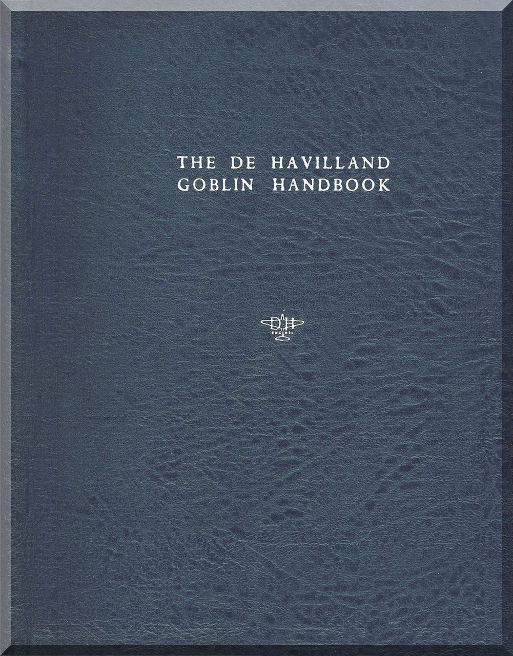 De Havilland Goblin Aircraft Jet Engine Handbook Manual ( English ...