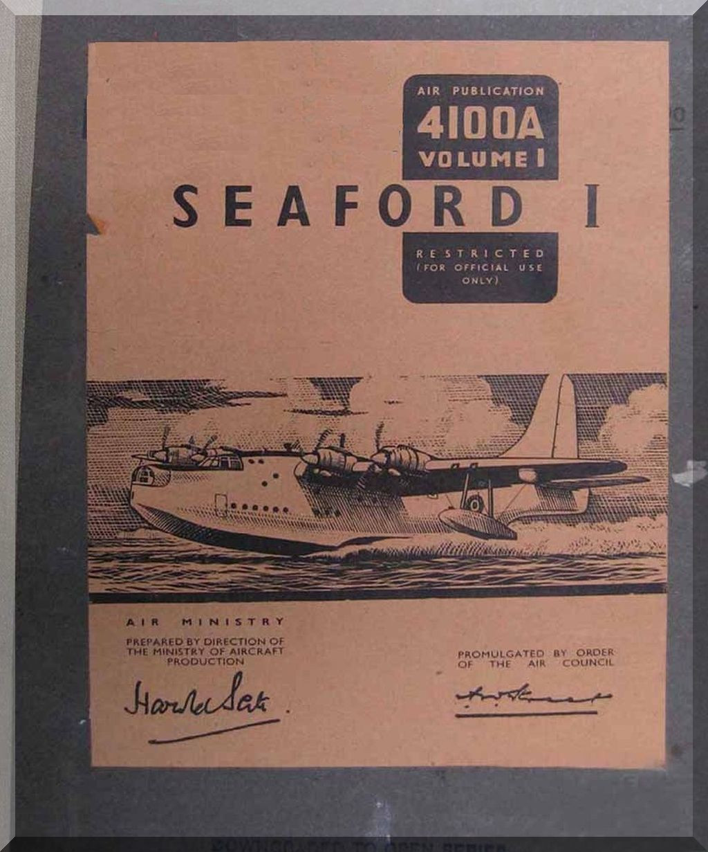 Short Seaford Aircraft Technical Manual - ( English Language ) , AP ...