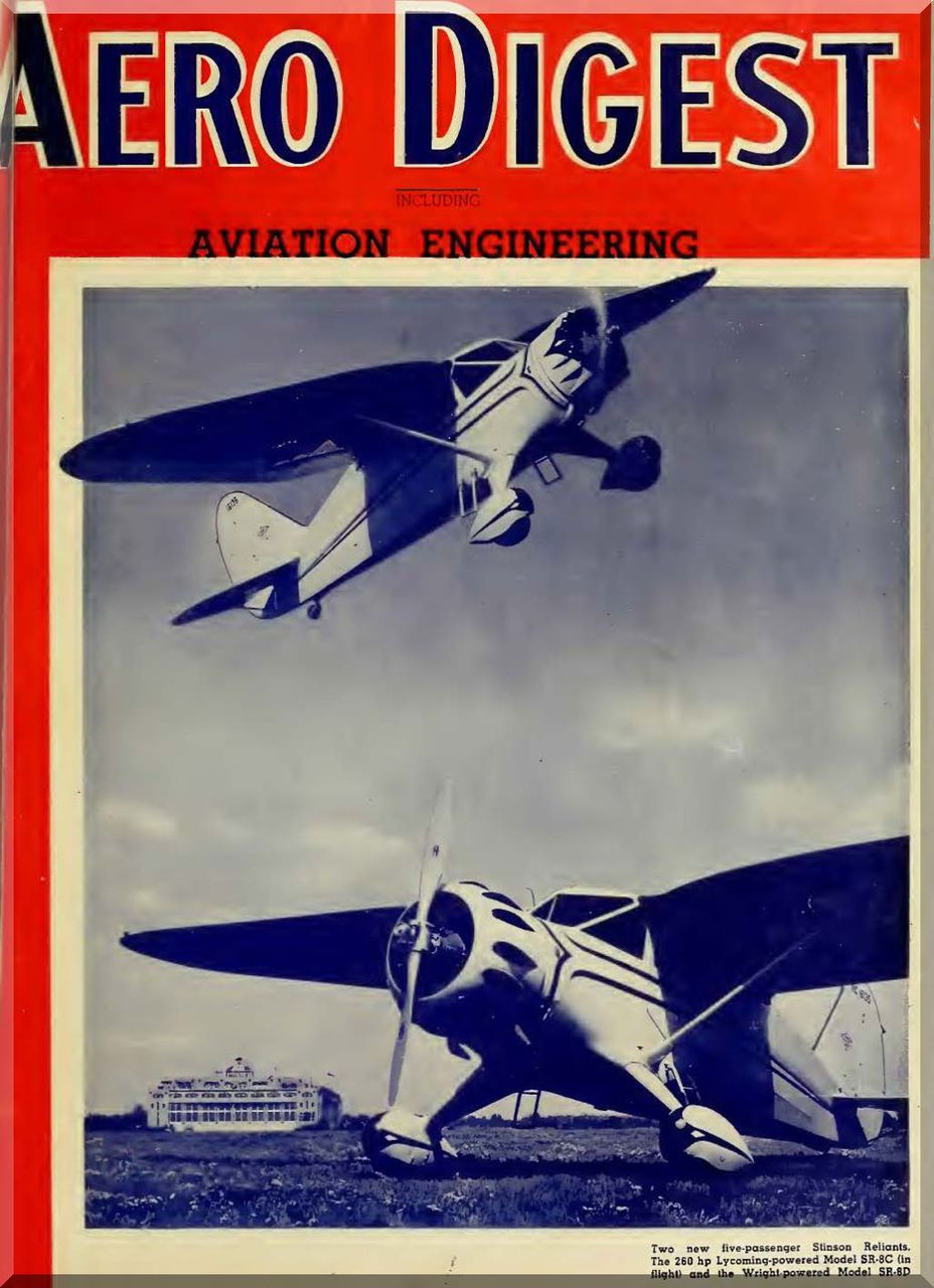 Aero Digest Aircraft Aviation Magazines April 1936 - Aircraft Reports ...