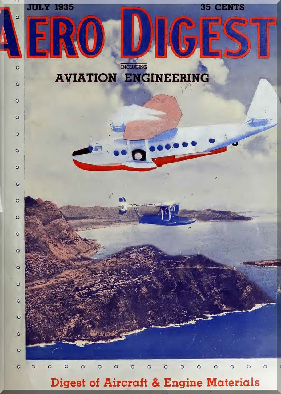 Aero Digest Aircraft Aviation Magazines July 1935 - Aircraft Reports ...