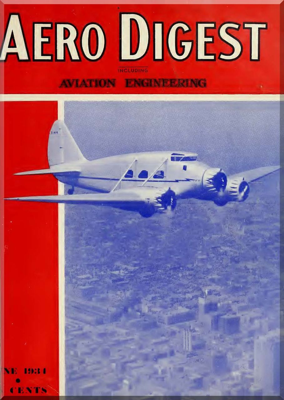 Aero Digest Aircraft Aviation Magazines June 1934 - Aircraft Reports ...