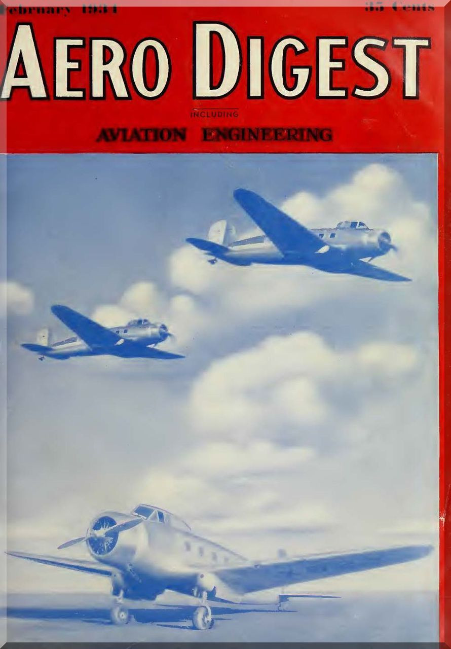 Aero Digest Aircraft Aviation Magazines February 1934 - Aircraft ...
