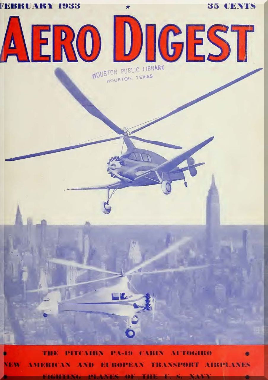 Aero Digest Aircraft Aviation Magazines February 1933 - Aircraft ...