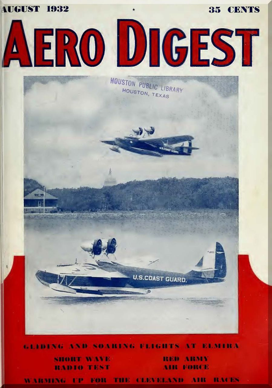 Aero Digest Aircraft Aviation Magazines August 1932 - Aircraft Reports ...