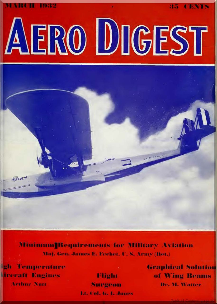 Aero Digest Aircraft Aviation Magazines March 1932 - Aircraft Reports ...