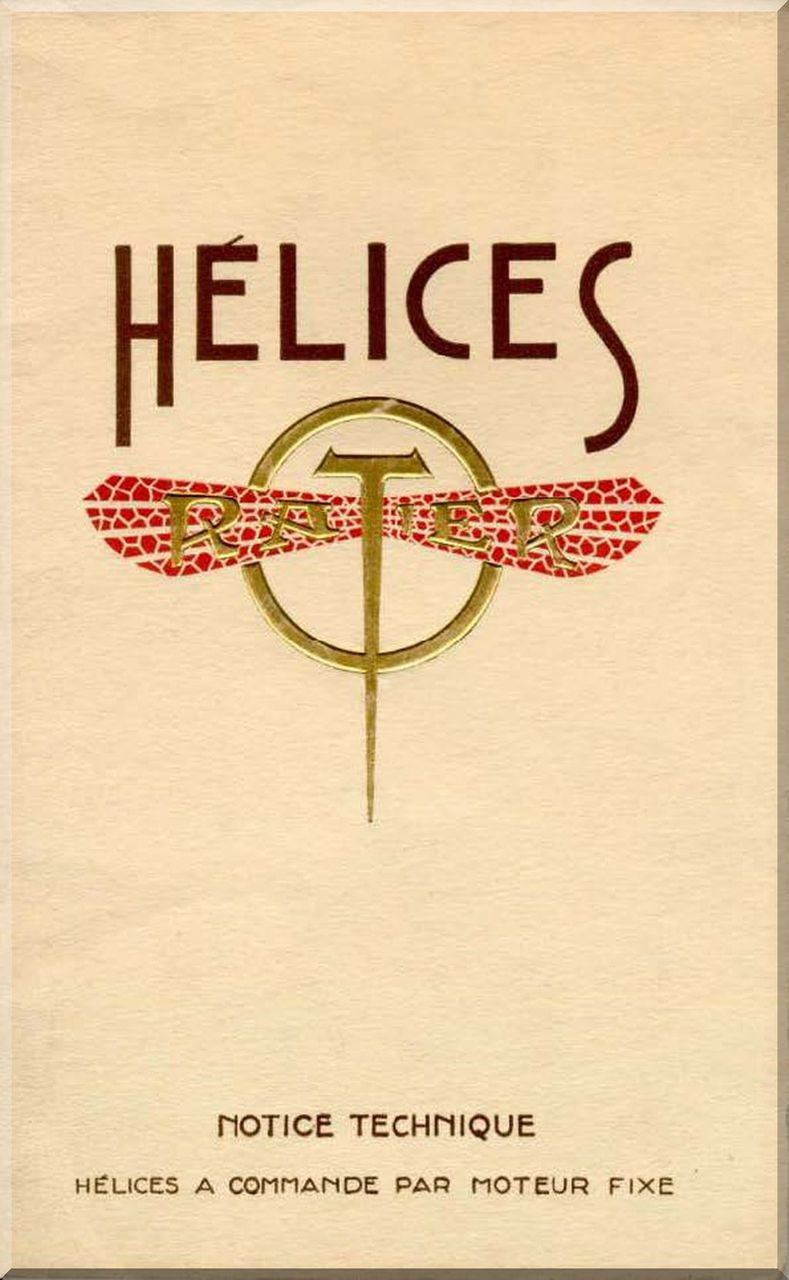 Ratier Propeller Notice Technique Manual ( French Language ) - Aircraft ...