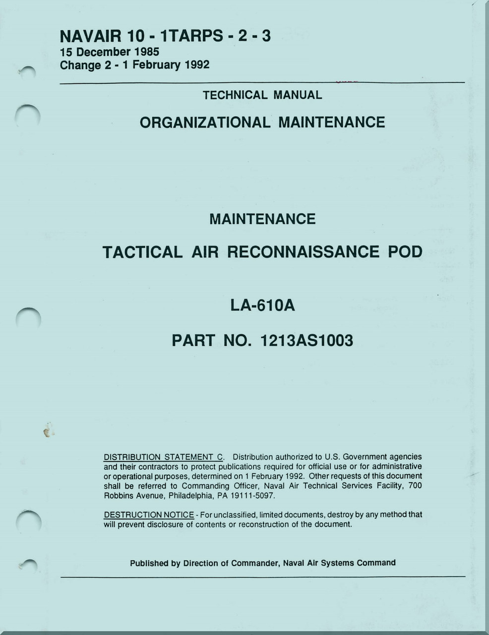 Grumman F-14 A, B, D Aircraft Organizational Maintenance Manual ...
