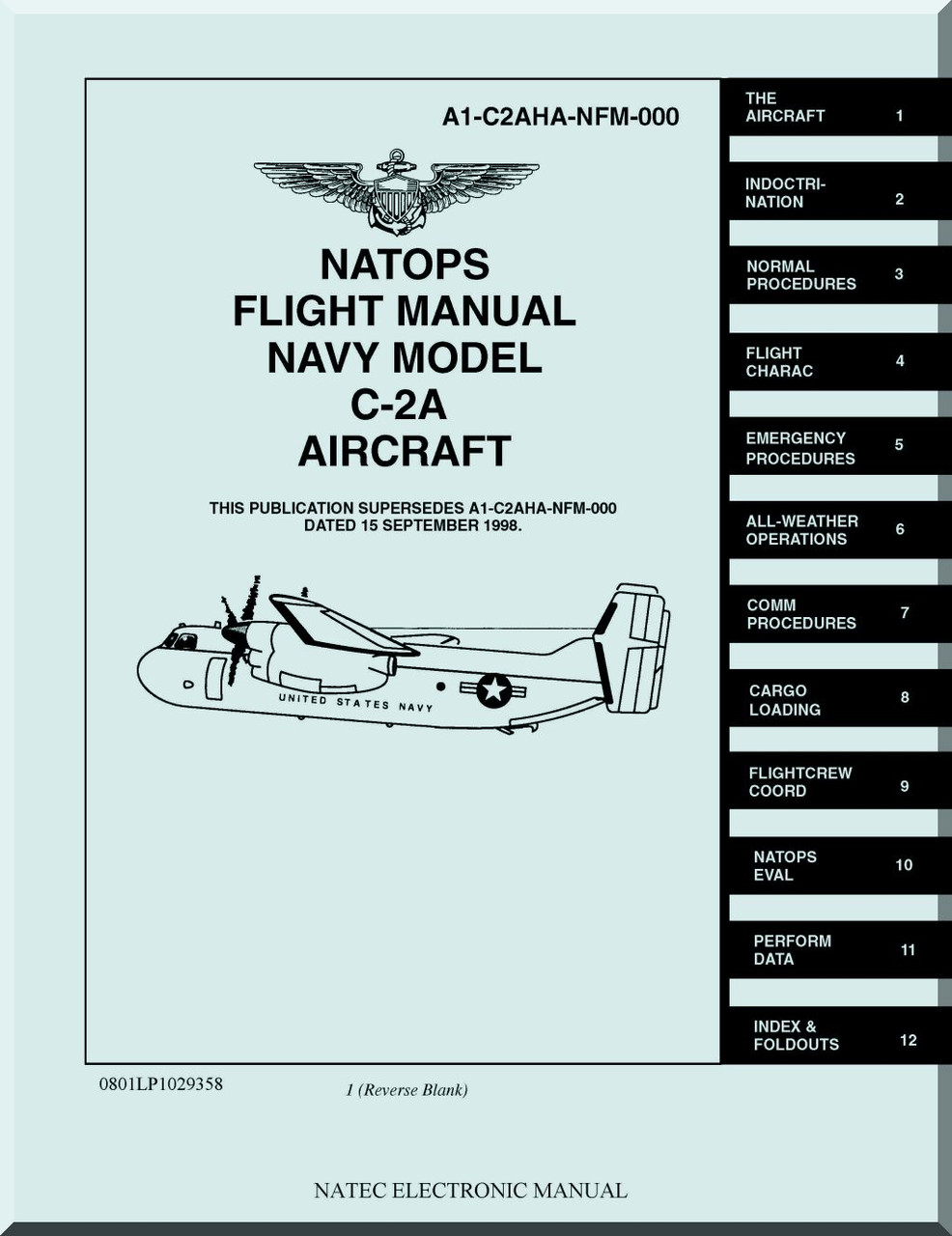 Grumman C-2A " Greyhound " Aircraft Flight Manual - A1-C2AHA-NFM-000 ...