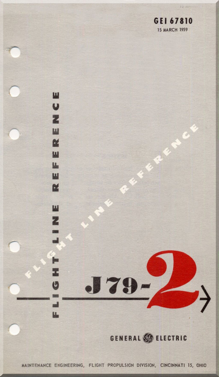 General Electric J79-GE-2 Aircraft Turbo Jet Engine Flight Line ...