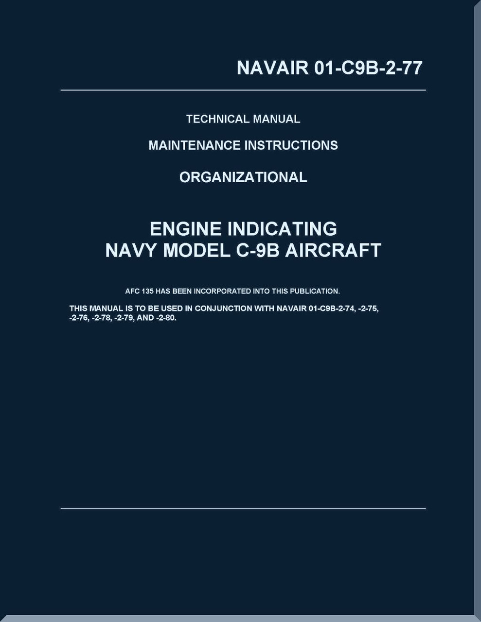 Douglas C-9B / DC-9 Aircraft Maintenance Instructions Organizational - Engine Indicating Manual ...