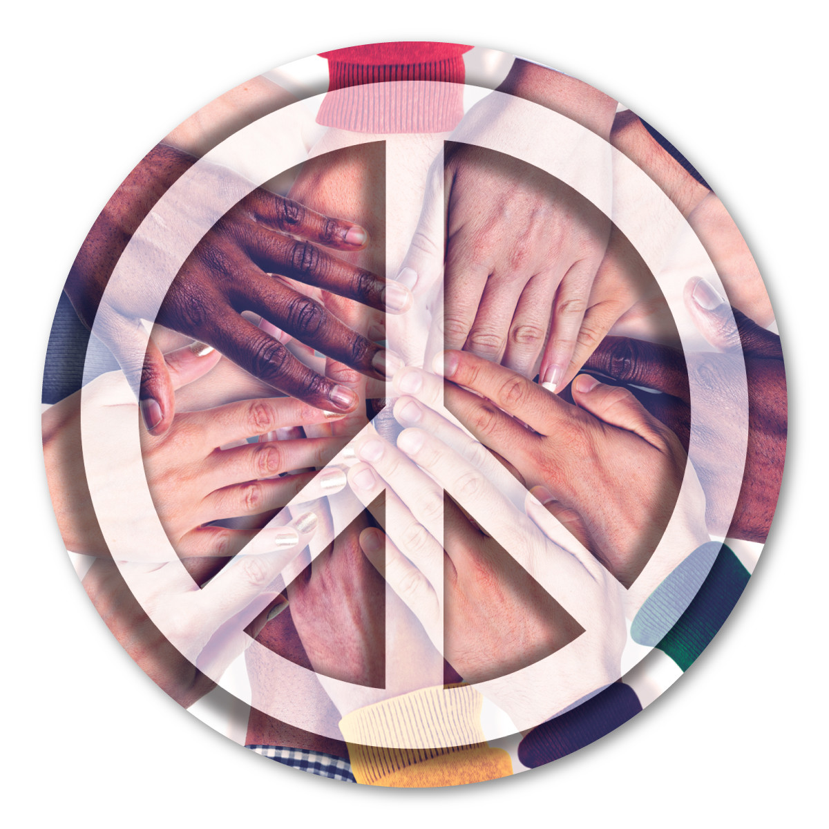 Peace Sign On Hands Magnet Magnet America
