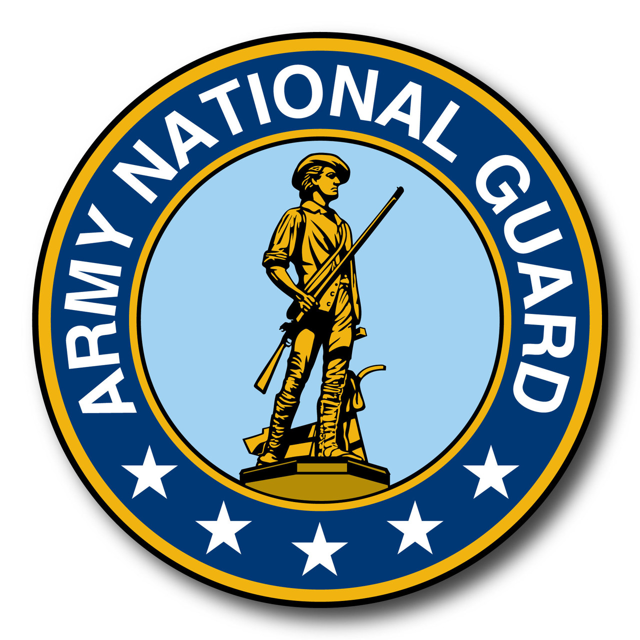National Guard Seal Circle Sticker | Magnet America