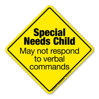 Special Needs Child Emergency Alert Sticker | Magnet America