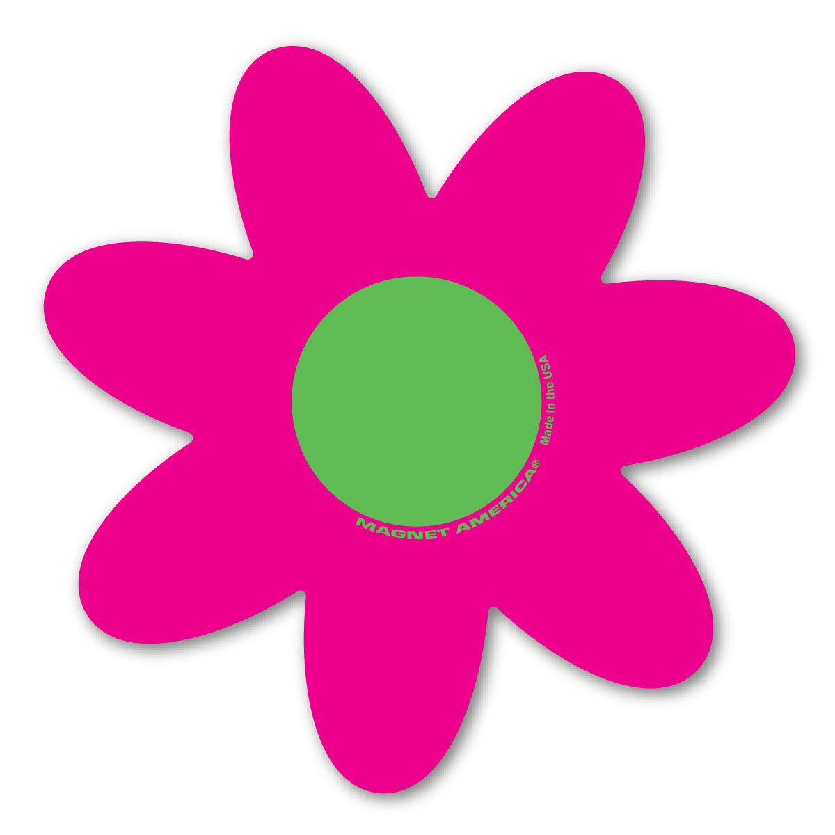 Pink and Green Flower Magnet | Magnet America