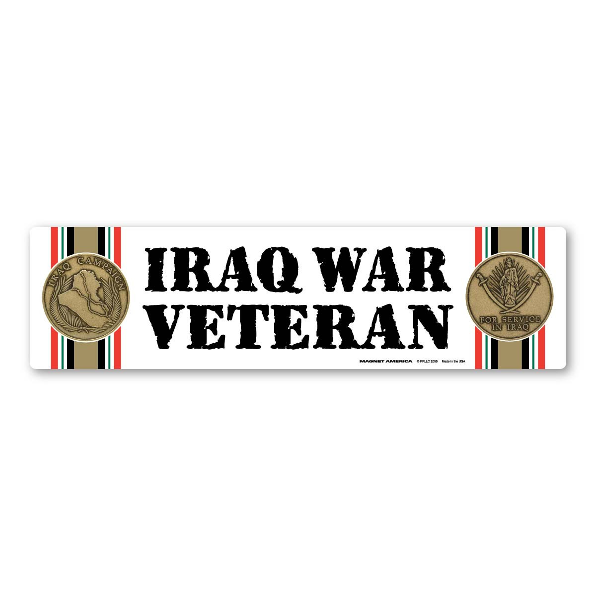Iraq War Veteran BumperStrip Magnet | Magnet America