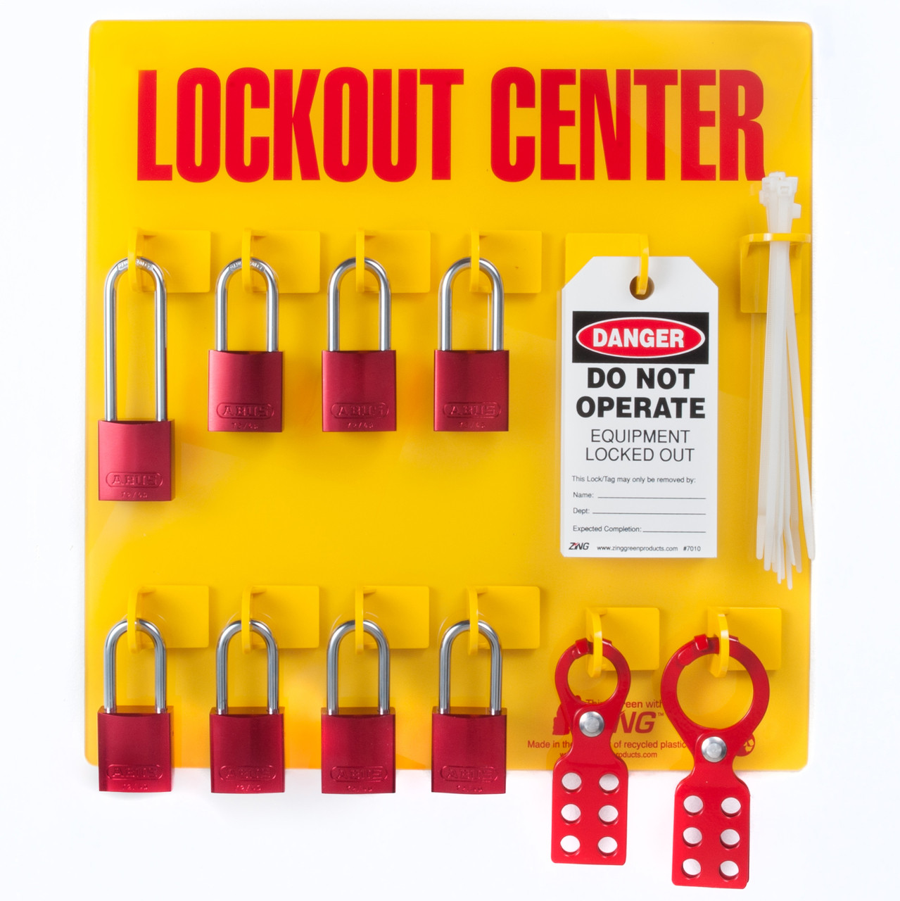 Lockout Tagout Station, 8 Aluminum Padlocks | LSS Lockout Tagout Station, 8 Aluminum Padlocks | LSS