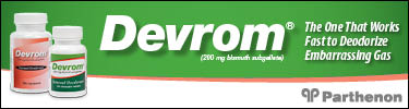 Gas Tablets as Devrom® (internal deodorant) - The Parthenon Company, Inc.