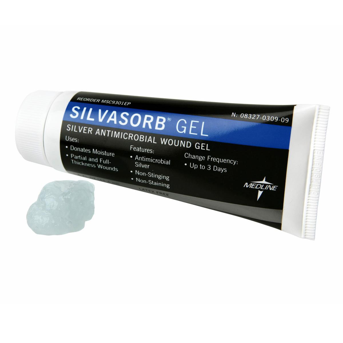 Silvasorb® 3 ounce tube - Silvasorb Hydrogel Silver - Antimicrobial ...