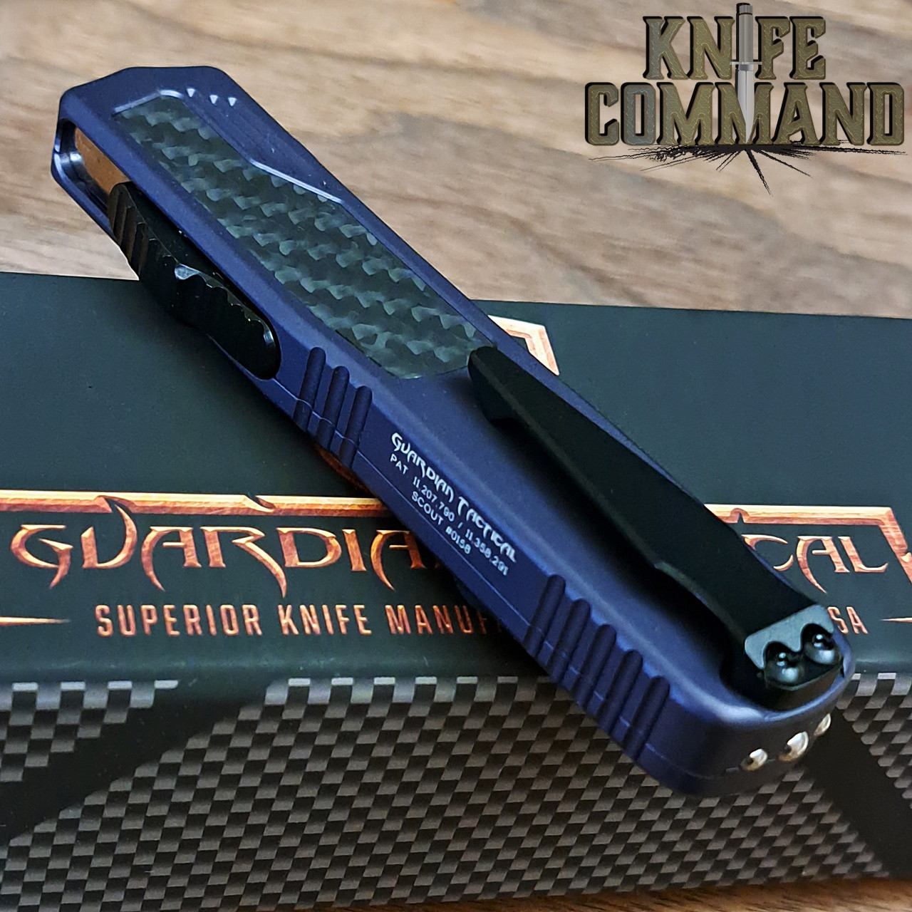 Guardian Tactical Custom Scout Carbon Fiber OTF Automatic Knife Black ... Guardian Tactical Custom Scout Carbon Fiber OTF Automatic Knife Black ...