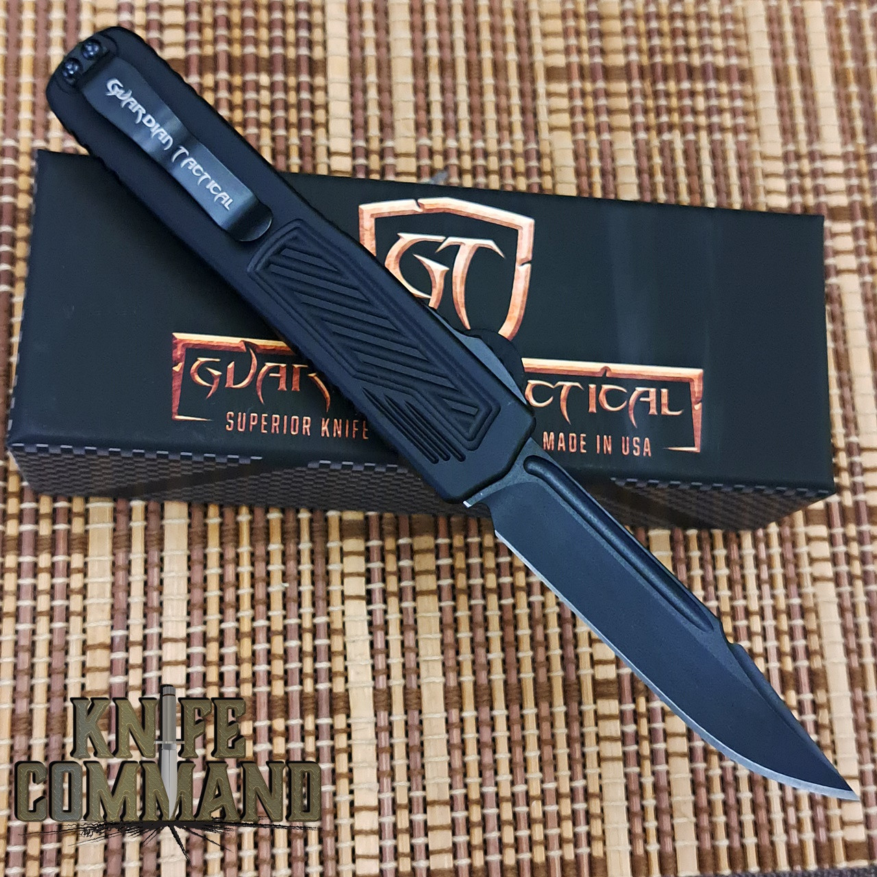 Guardian Tactical Scout OTF Automatic Knife Black Clip Point Elmax ... Guardian Tactical Scout OTF Automatic Knife Black Clip Point Elmax ...