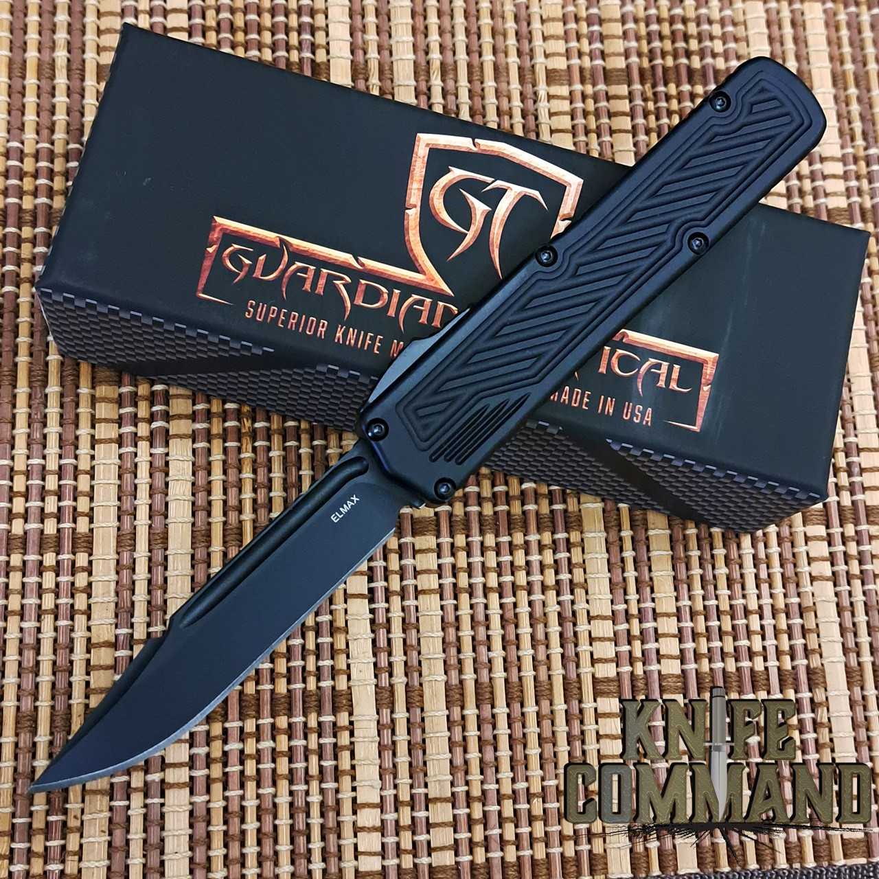 Guardian Tactical Scout OTF Automatic Knife Black Clip Point Elmax ... Guardian Tactical Scout OTF Automatic Knife Black Clip Point Elmax ...