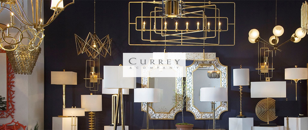 Currey & Company Lighting, Lamps, Chandeliers, Furniture, & more