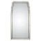 Mirror Home Distressed Silver Leaf Queen Anne Mirror