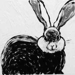 Art Classics Rabbit Charcoal 1