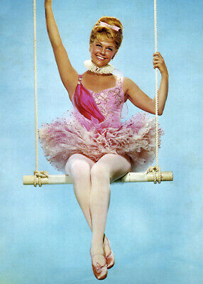 Doris Day swings on trapeze bar full length pose Jumbo movie 5x7 inch ...