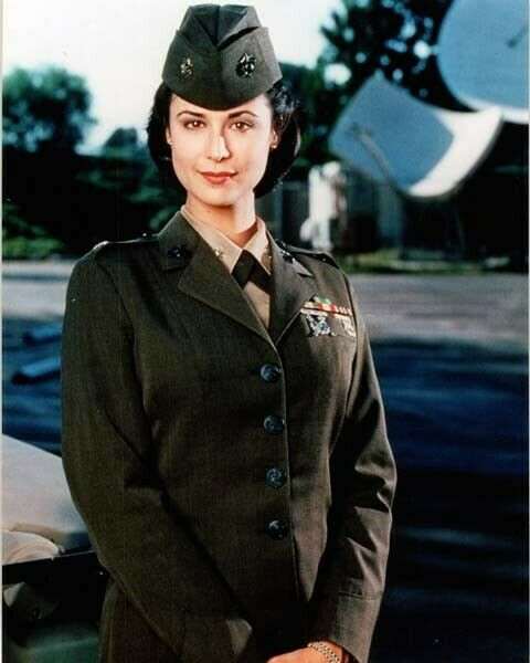 Catherine Bell Poses In Her Jag Tv Series Uniform 8x10 Inch Photo Moviemarket
