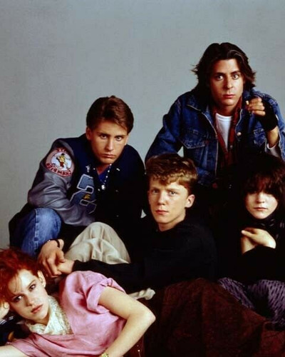The Breakfast Club group pose Claire Bender Brian Allison & Andrew 8x10 ...