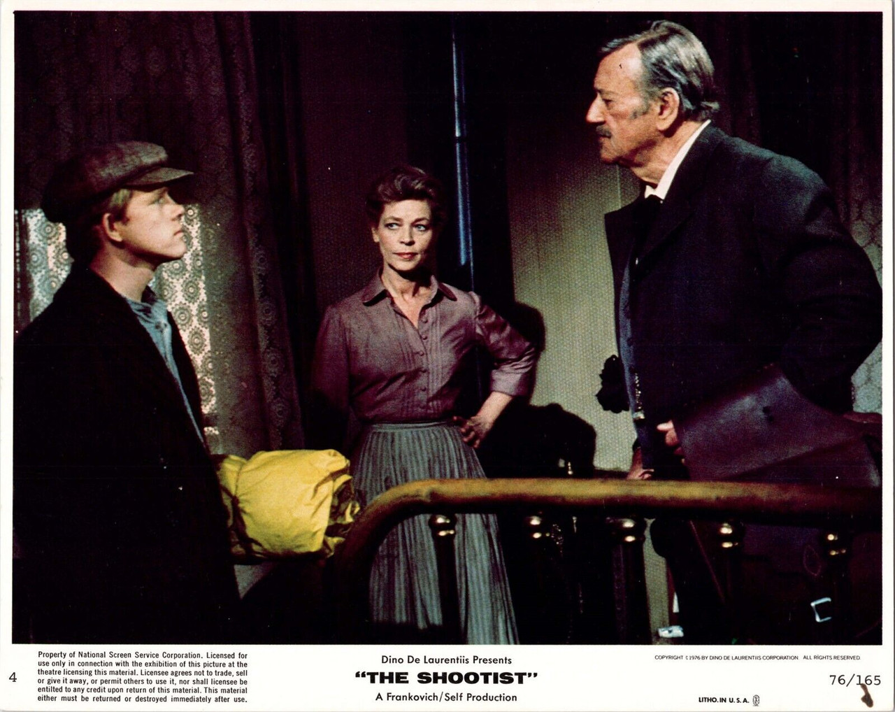 The Shootist original 8x10 lobby card John Wayne Lauren Bacall Ron ...