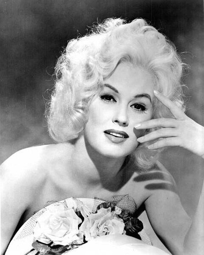 Mamie Van Doren bareshouldered 1950's glamour portrait 8x10 inch photo ...