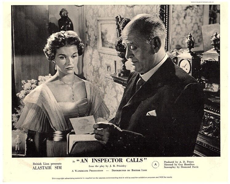 An Inspector Calls 1954 Alastair Sim Eileen Moore 8x10 inch photo ...
