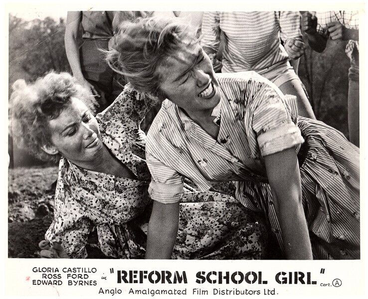 Reform School Girl 1957 Yvette Vickers in fight scene with girl 8x10 ...