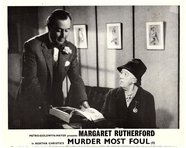 Murder Most Foul 1964 Margaret Rutherford as Miss Marple Dennis Price ...